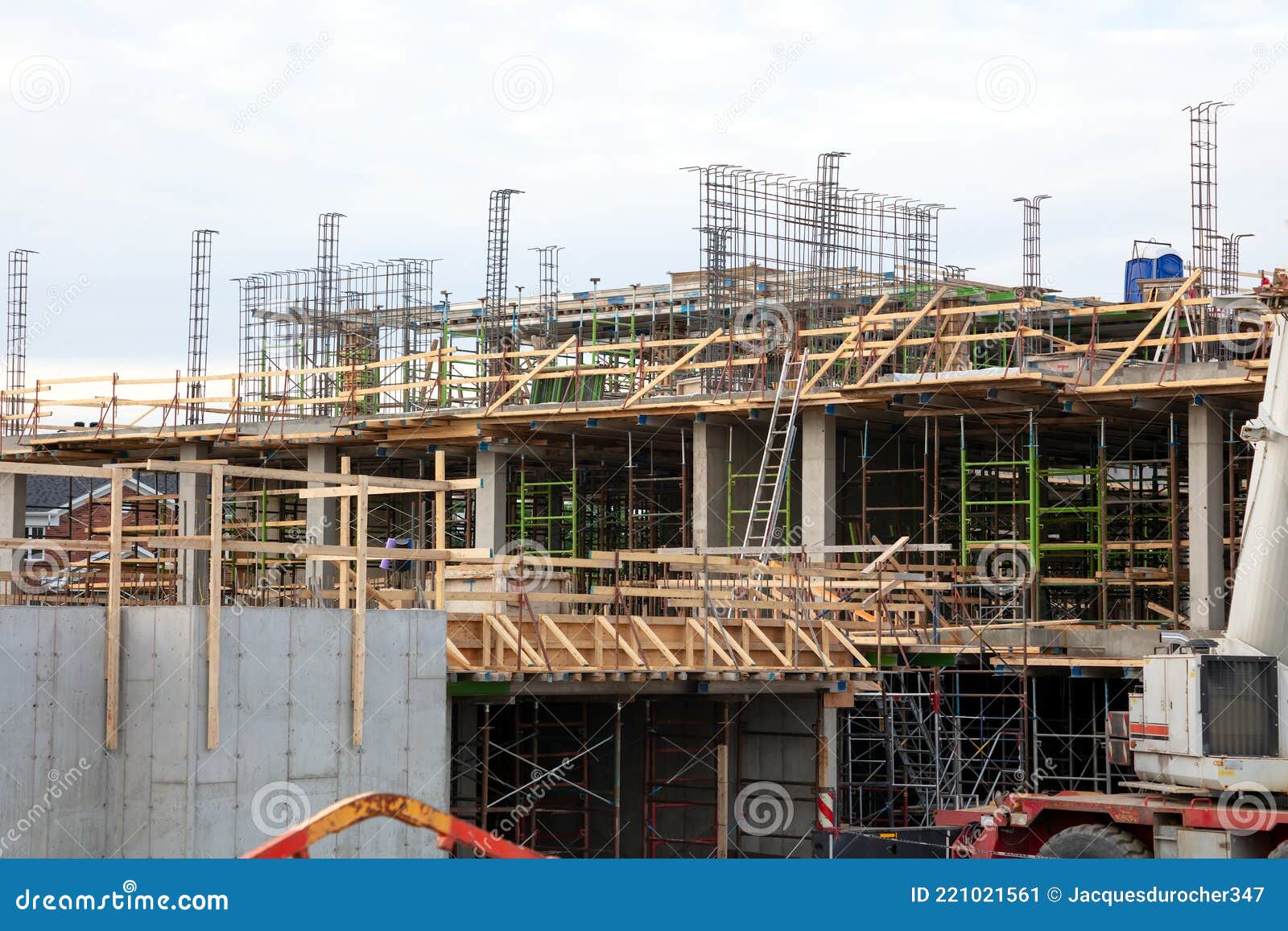 Construction Site Industry Building Structure Development Concrete and ...