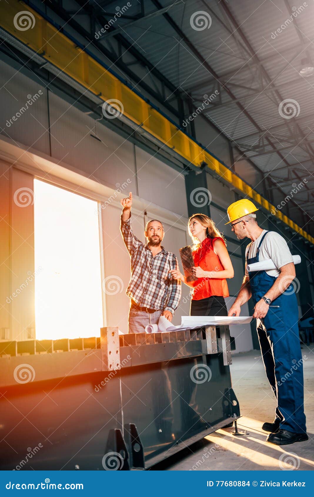 Construction Site Inspector Making Report Stock Photo - Image of ...