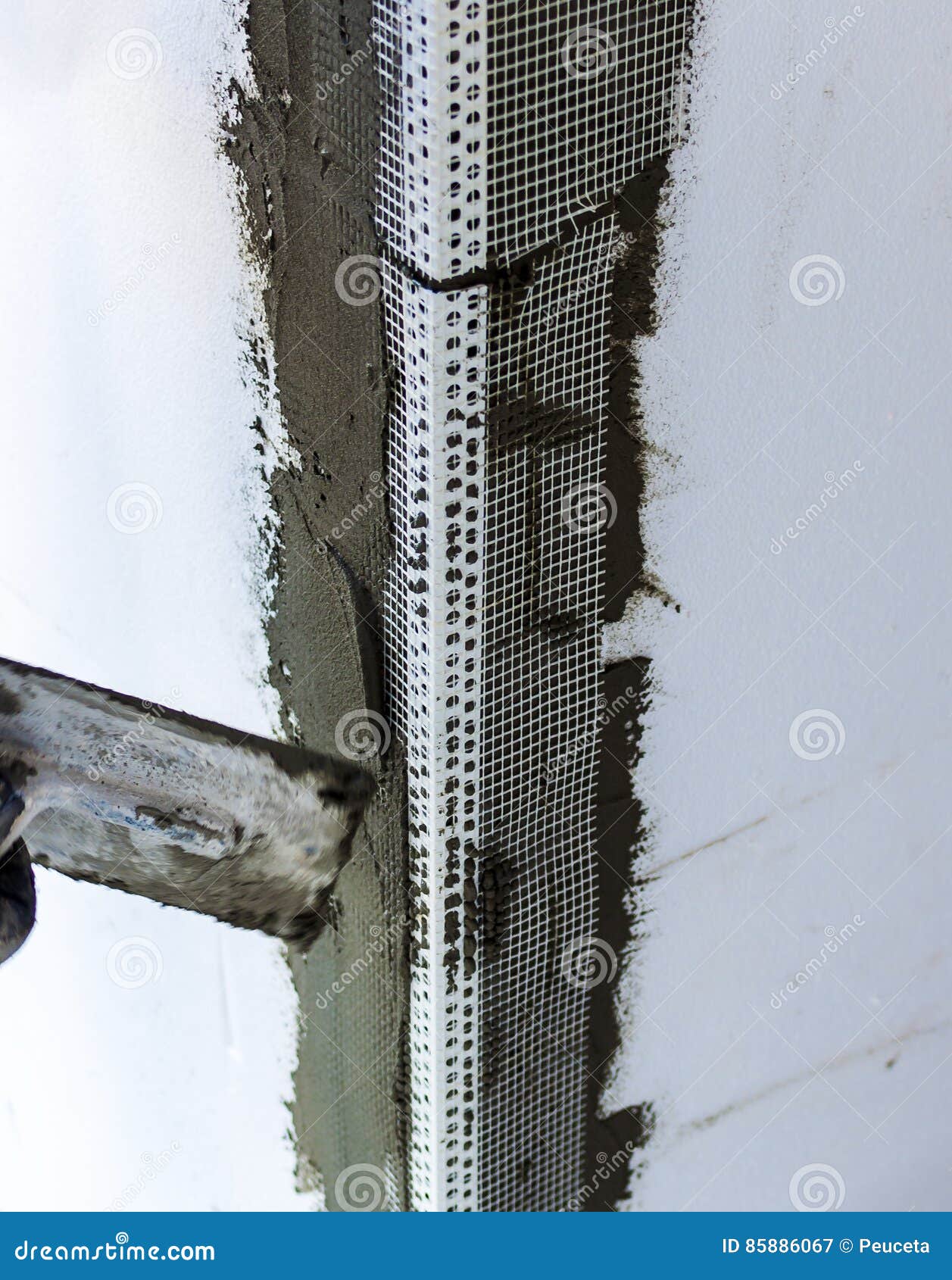 Installing External Chimney Trough A House Roof With Roof Tiles ...