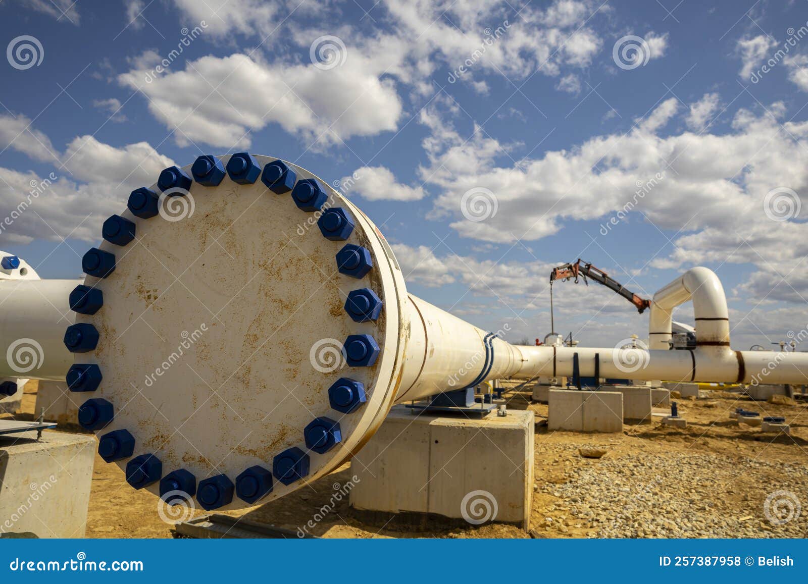 Interconnected Natural Gas Pipeline Network Stock Photo - Image of ...
