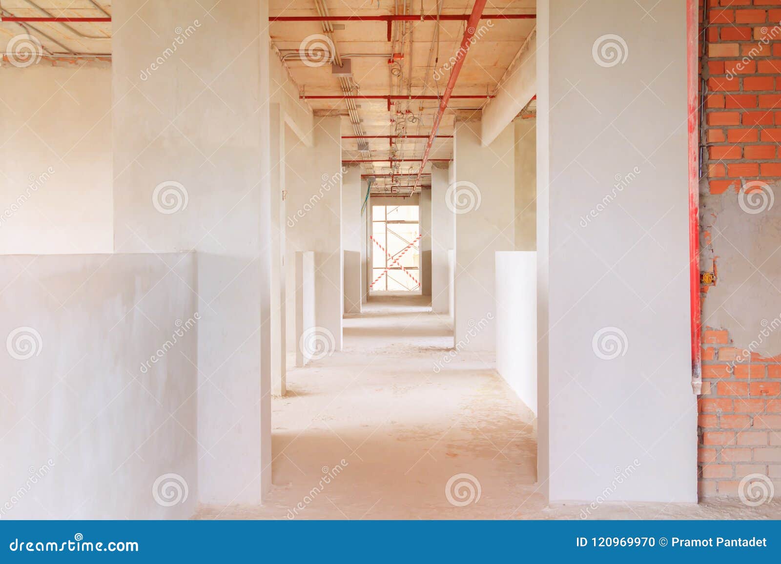 Construction Site Interior Building Plan Development on Housing with ...