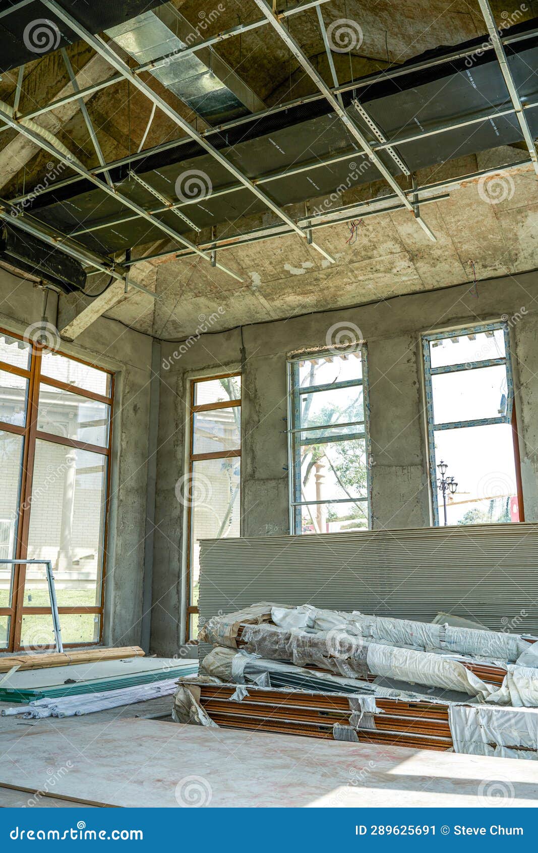 The Construction Site of the Interior Decoration of the Commercial ...