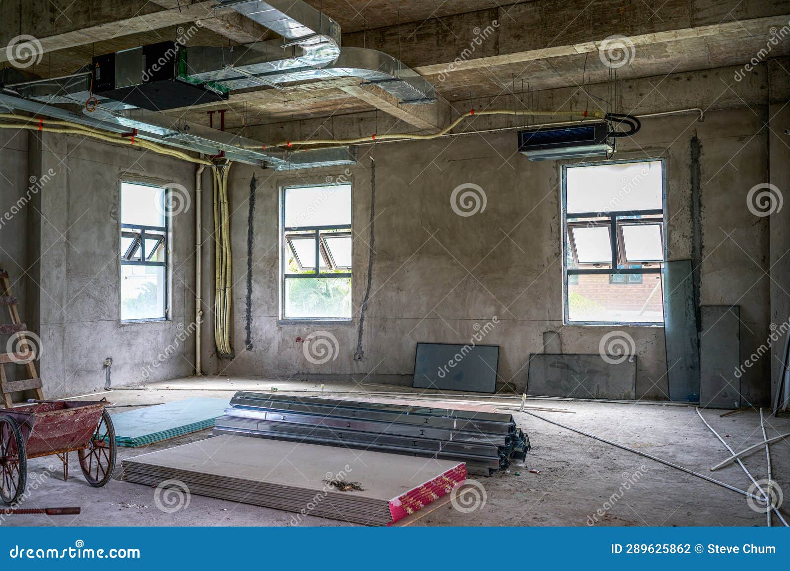 The Construction Site of the Interior Decoration of the Commercial ...