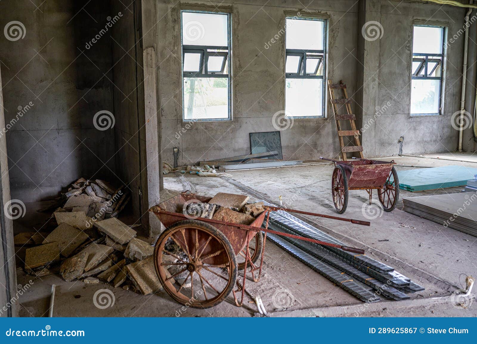 The Construction Site of the Interior Decoration of the Commercial ...