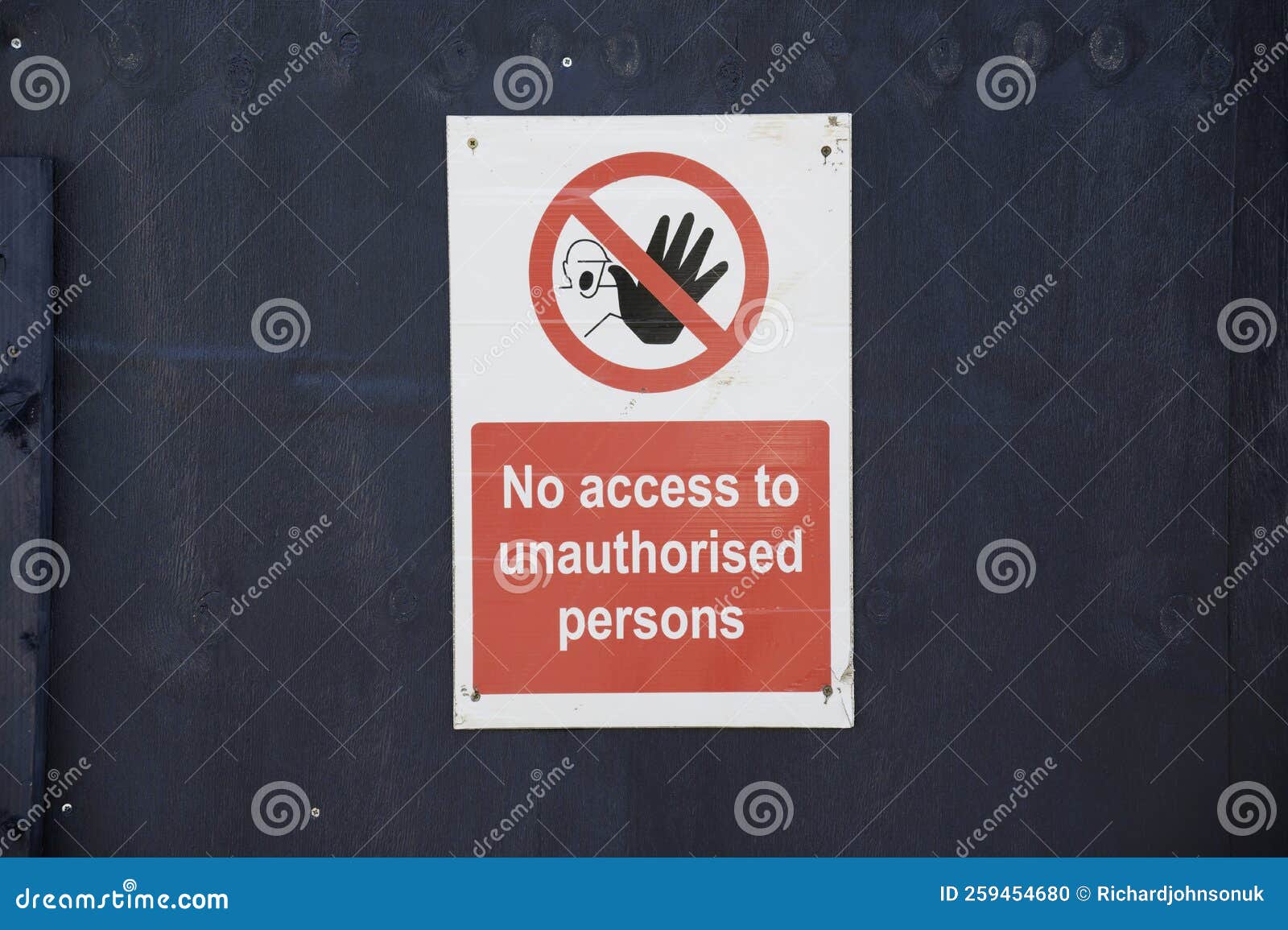 Construction Site Keep Out Sign, Work Access only Stock Photo - Image ...