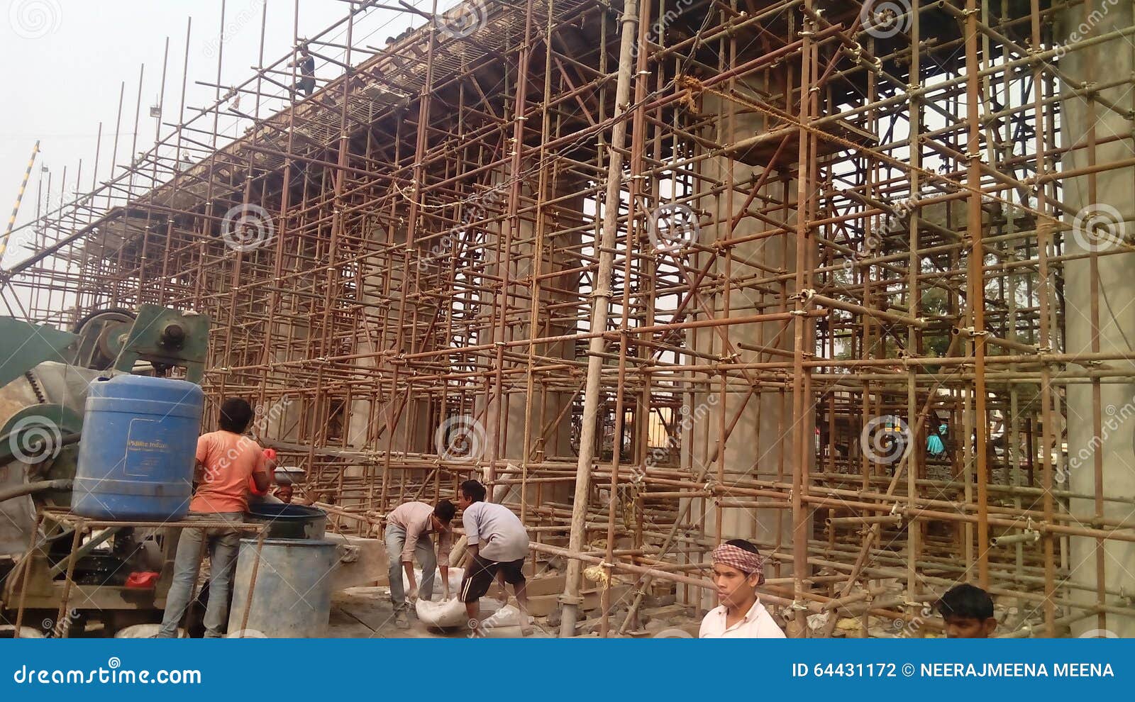 Construction site editorial photography. Image of hard - 64431172