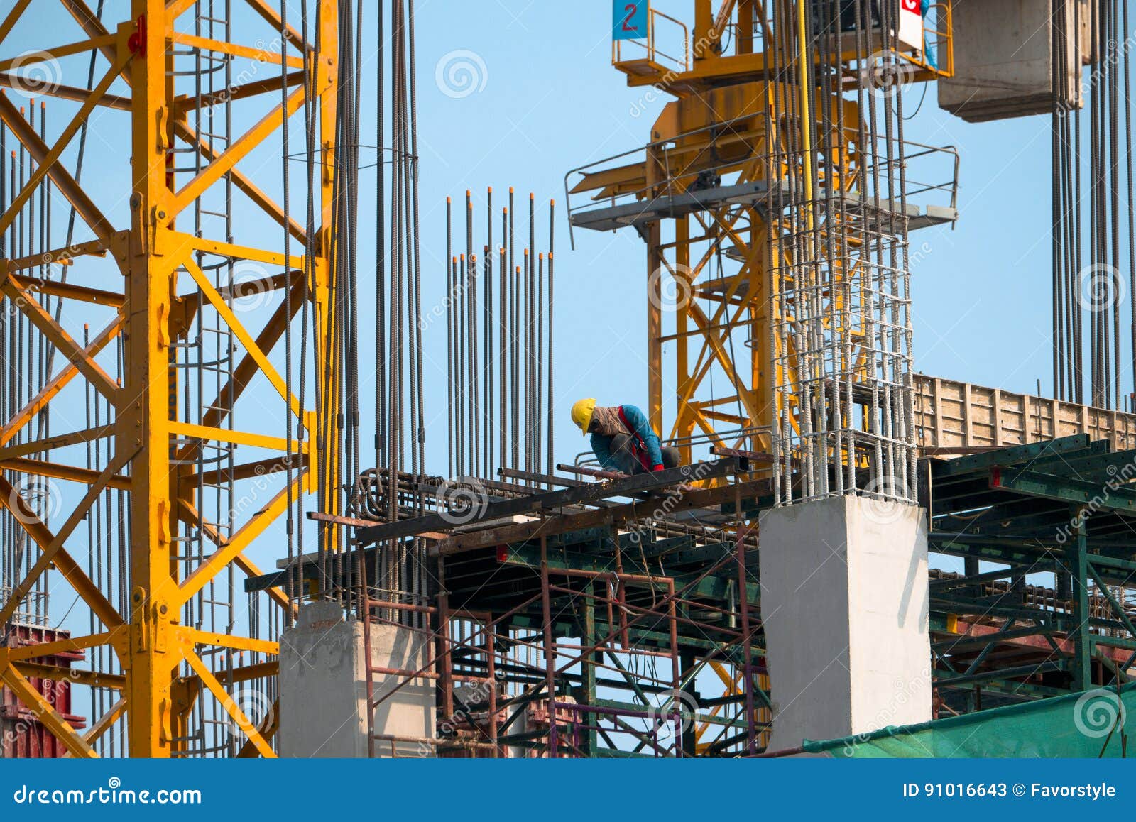 Construction Site stock image. Image of hardhat, labor - 91016643