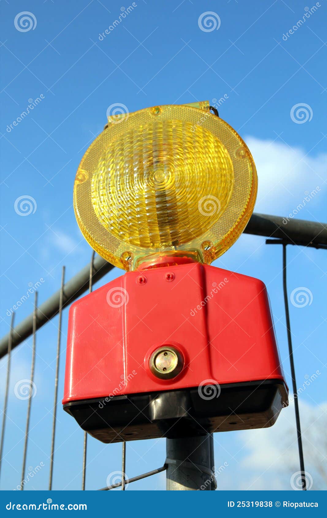 Construction site Lamp stock photo. Image of grid, business - 25319838