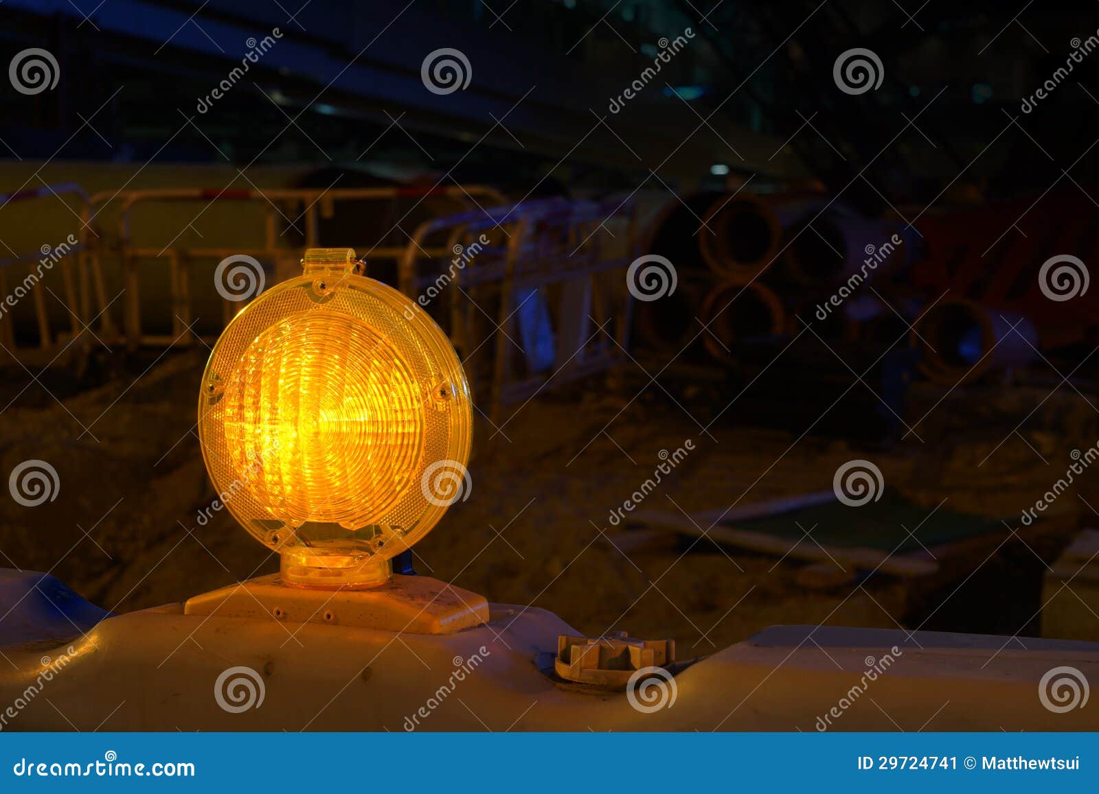 Construction site Lamp stock image. Image of engineering - 29724741