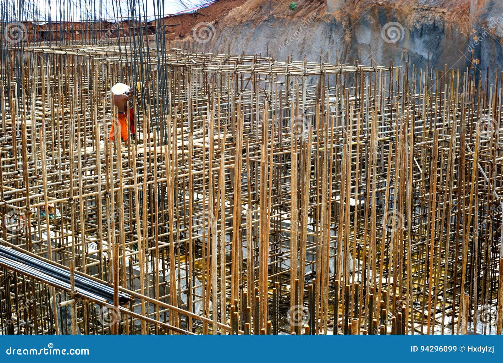 Construction site editorial stock image. Image of architect - 94296099