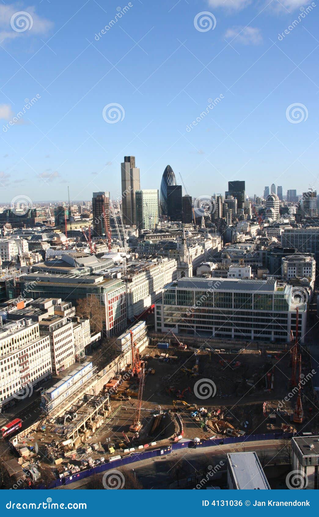 Construction Site in London City Stock Photo - Image of cityscape ...