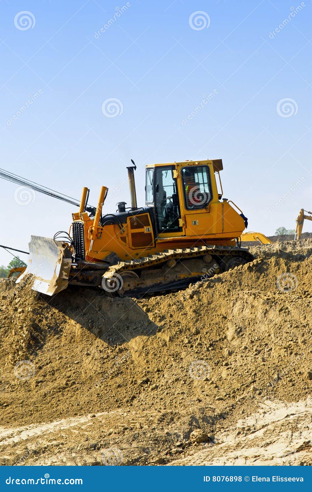 Construction site machines stock photo. Image of dirty - 8076898