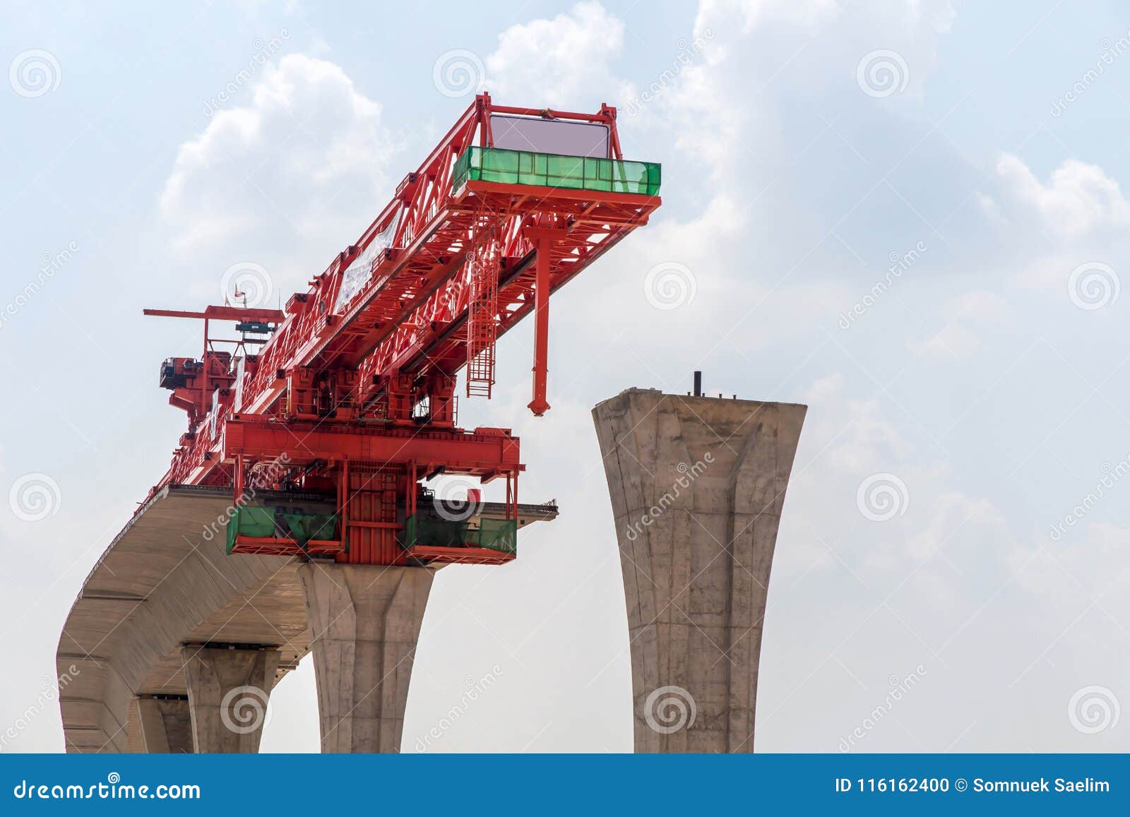 Construction Site of a Mass Transit Train Line in Progress with Stock ...