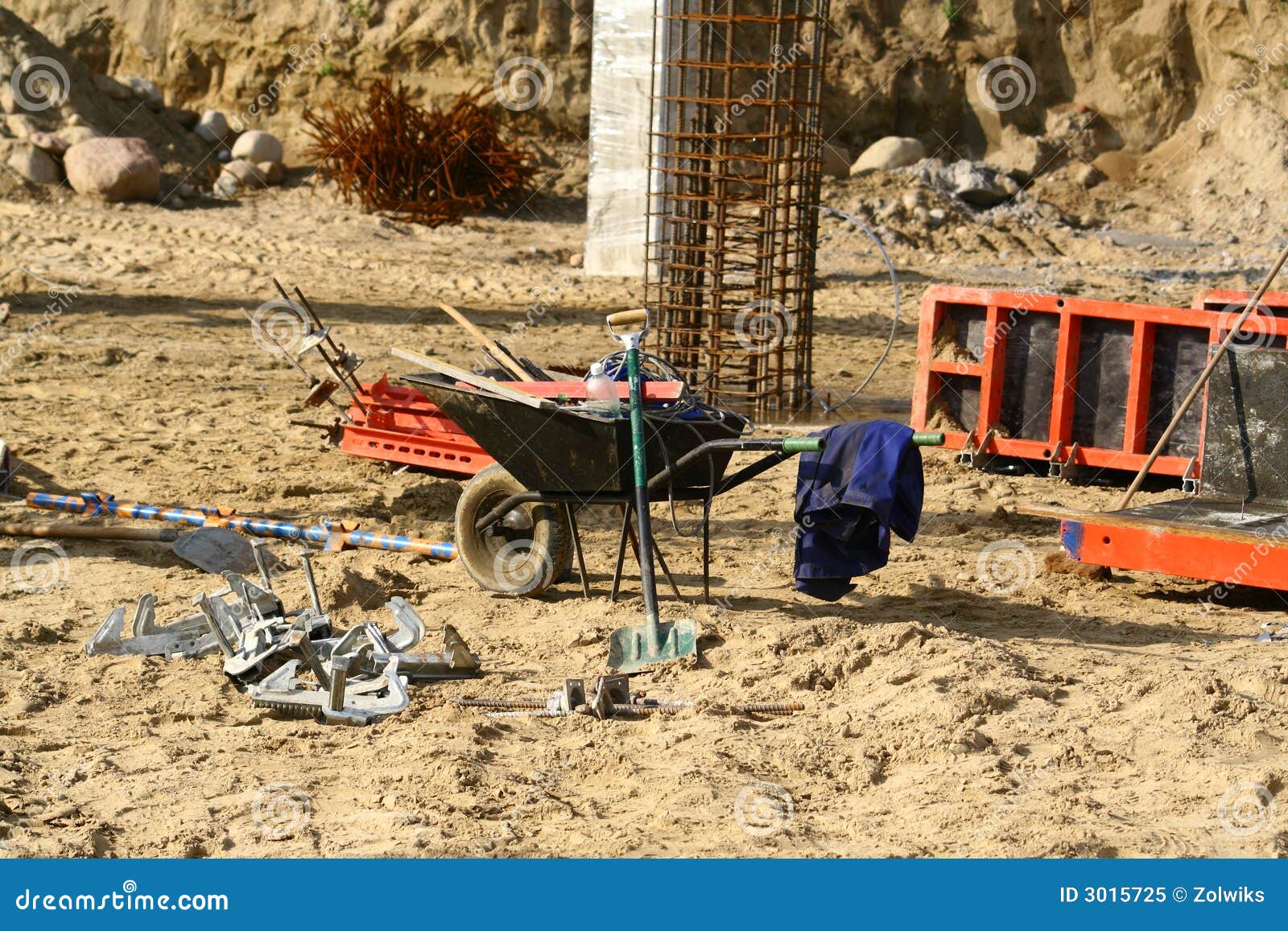 Construction site mess stock image. Image of civil, foundation - 3015725