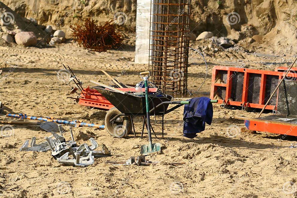 Construction site mess stock image. Image of civil, foundation - 3015725