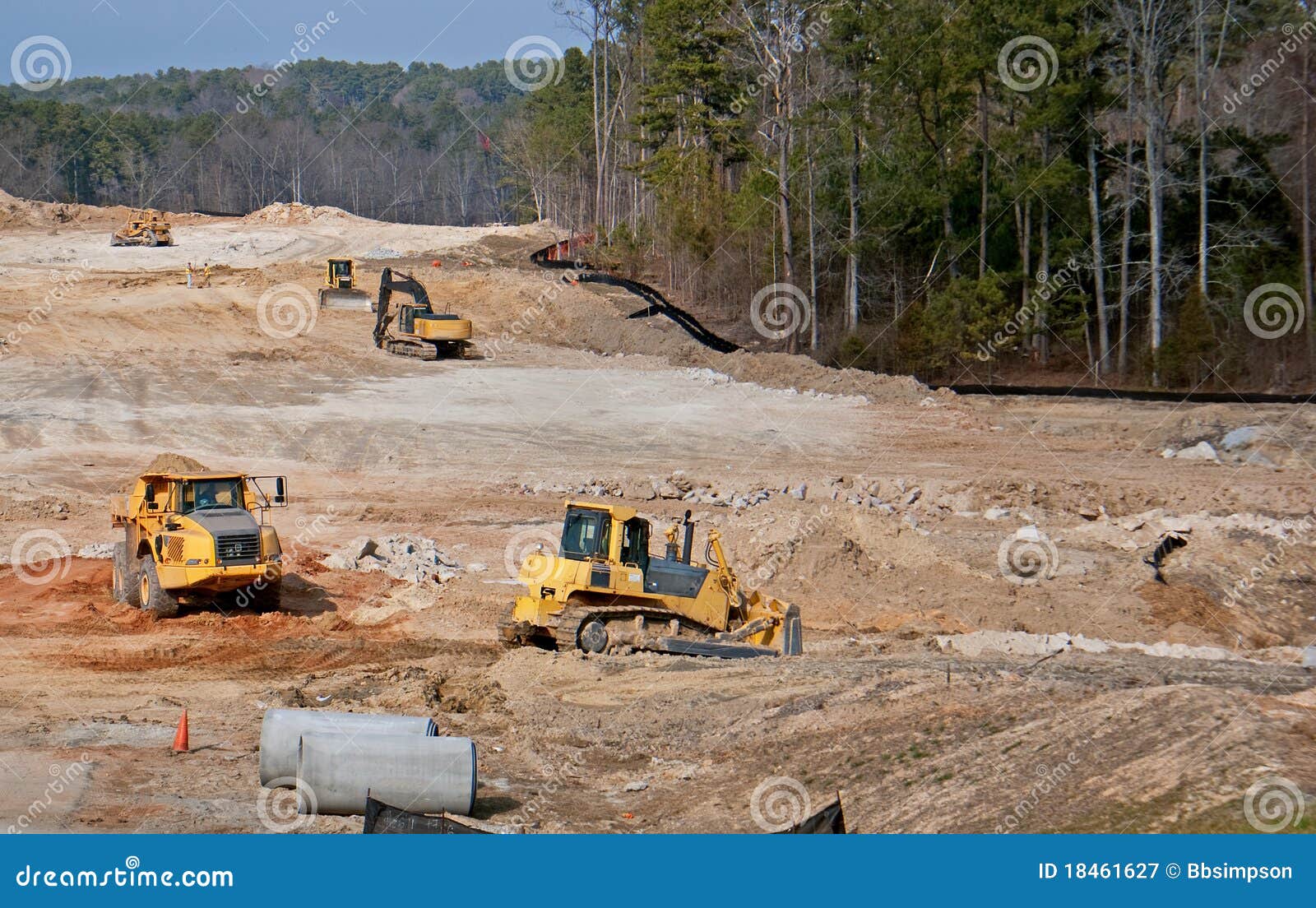 Construction Site in Metro Atlanta Georgia Stock Image - Image of ...