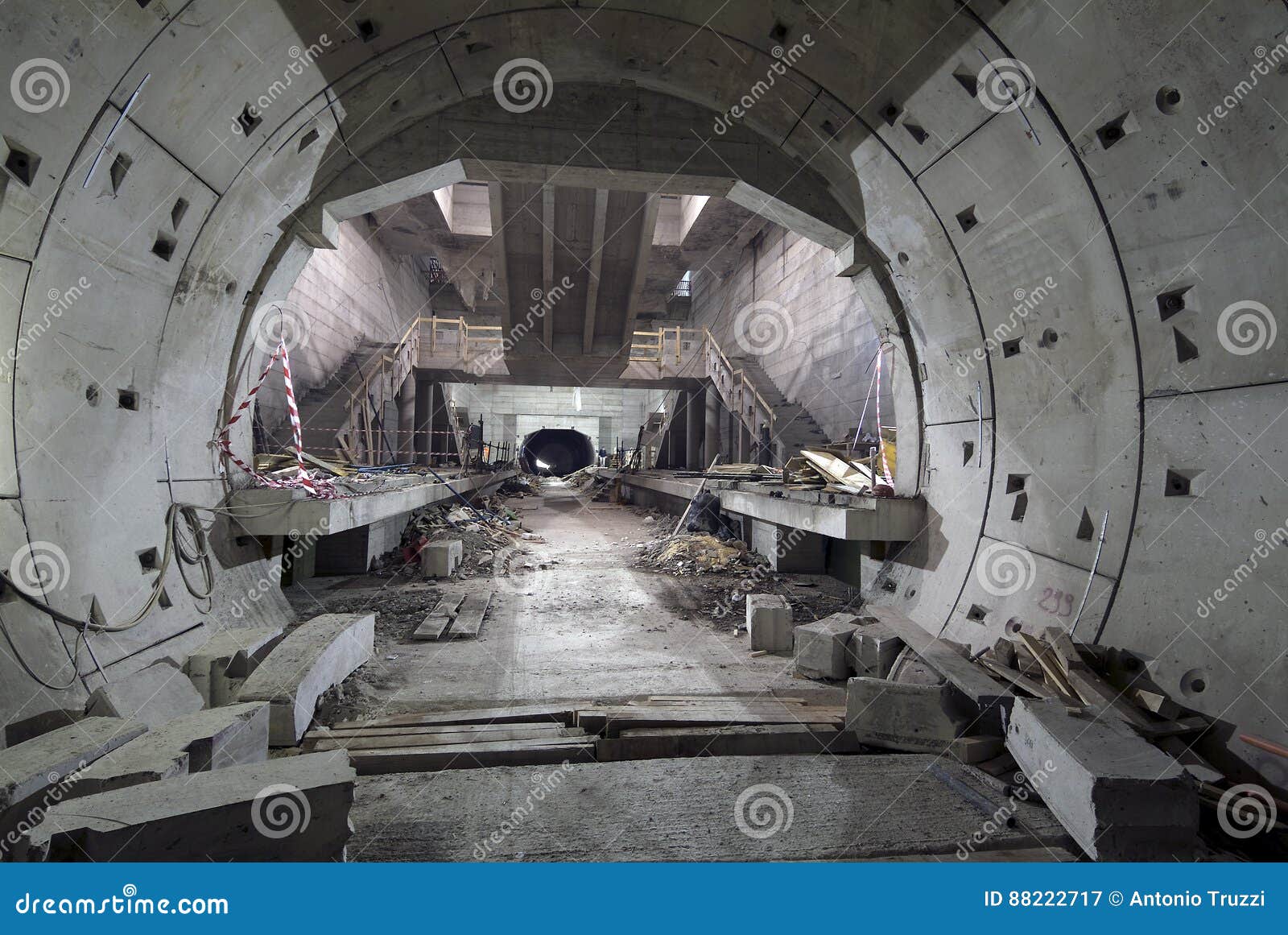 Construction Site of the Metro Station Stock Image - Image of ...