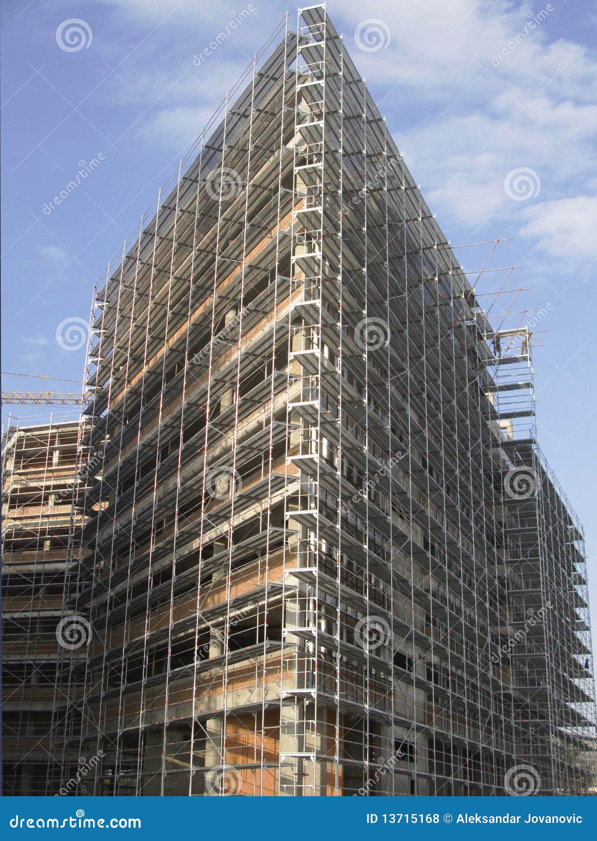 Construction Site of Modern Building Stock Photo - Image of ...