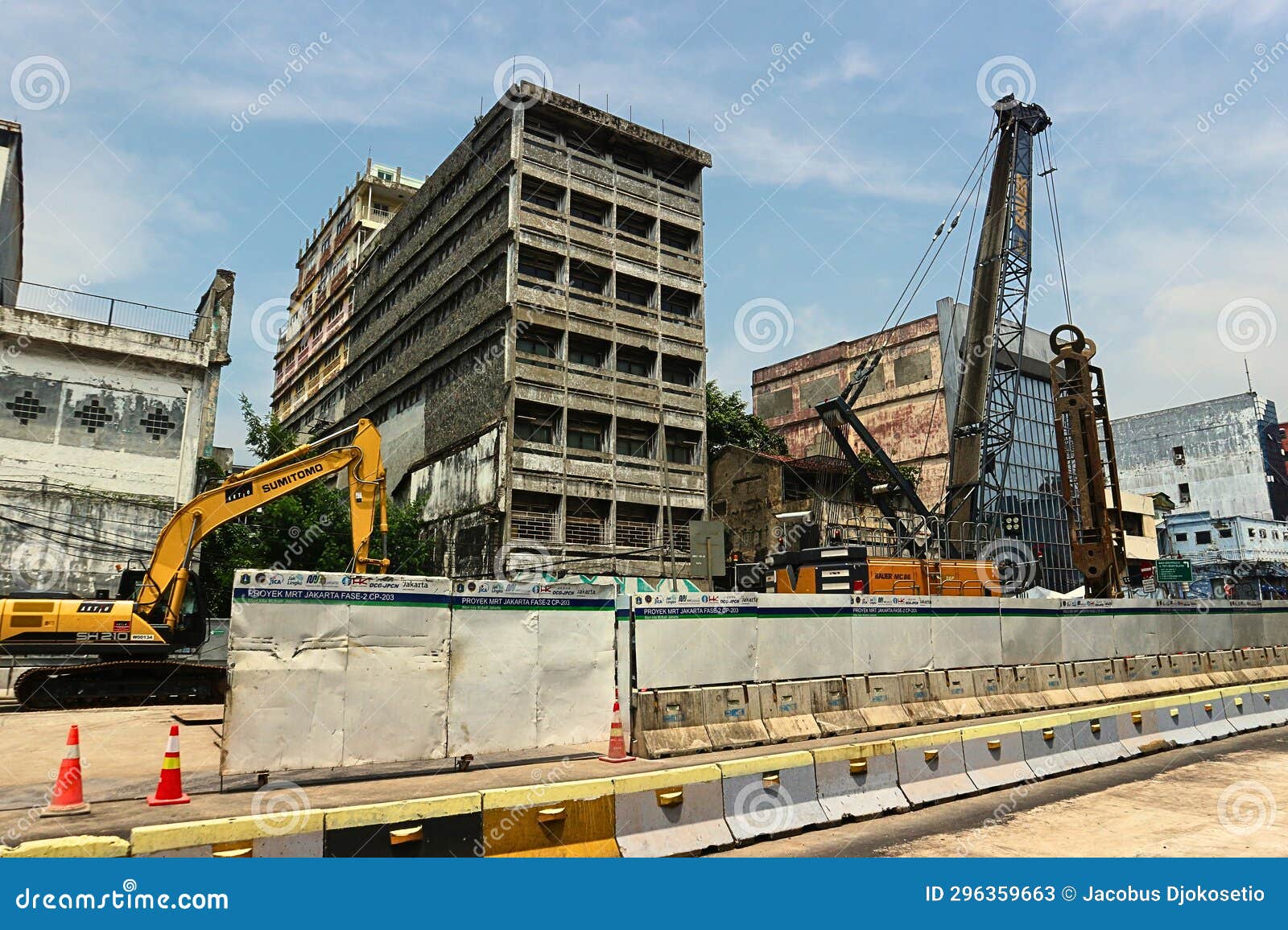 Construction Site of Mrt Jakarta Rail Track Editorial Stock Photo ...