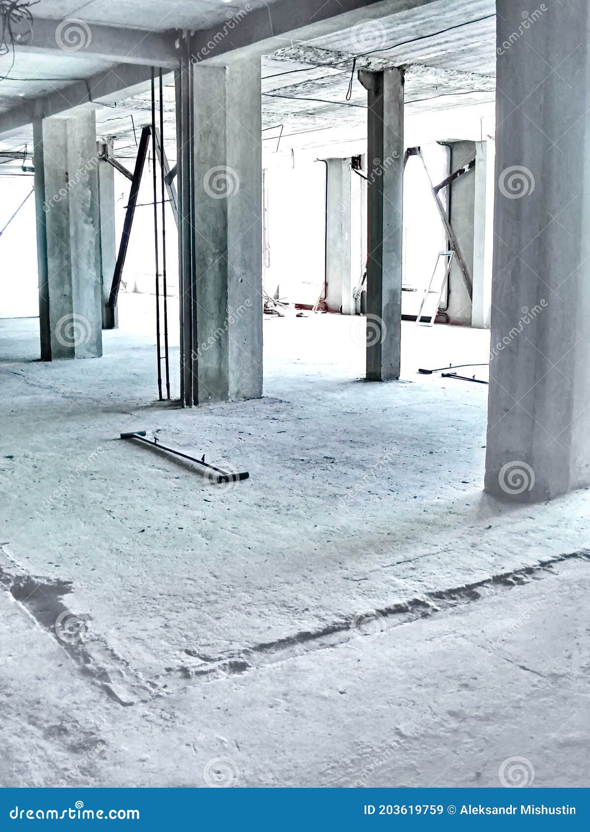 Internal Construction Structures Stock Image - Image of metal, work ...