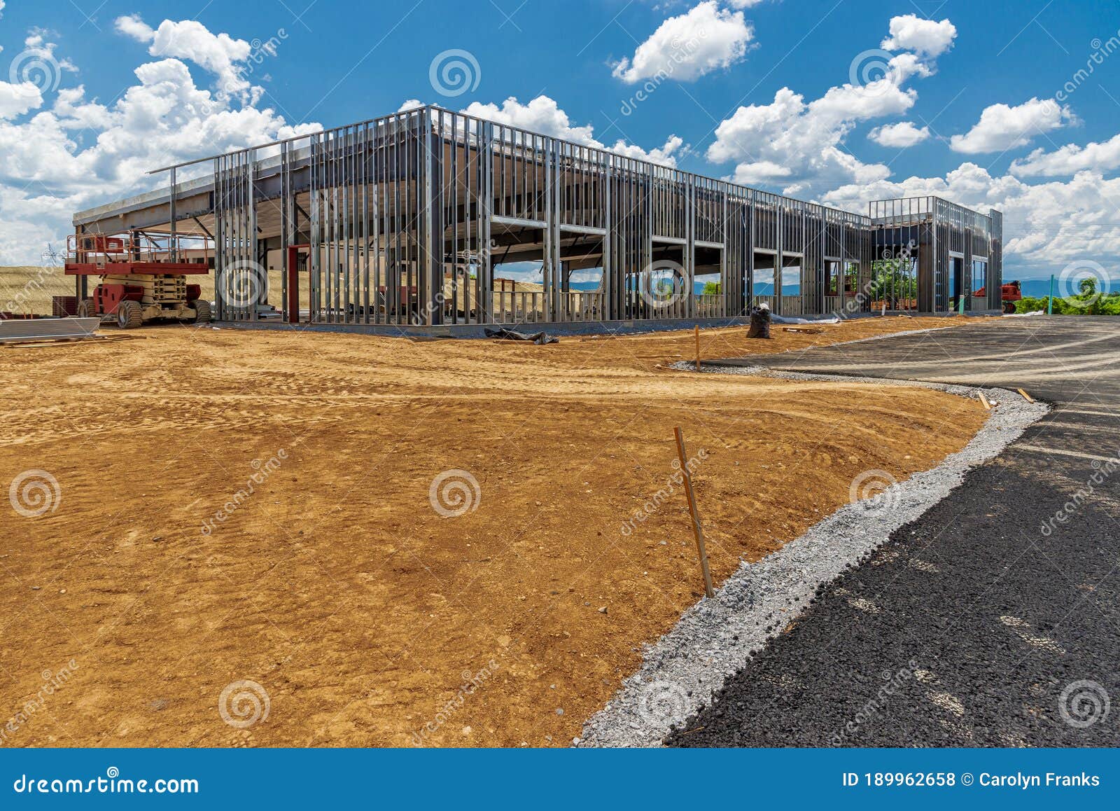 Construction Site of New Commercial Development Stock Photo - Image of ...