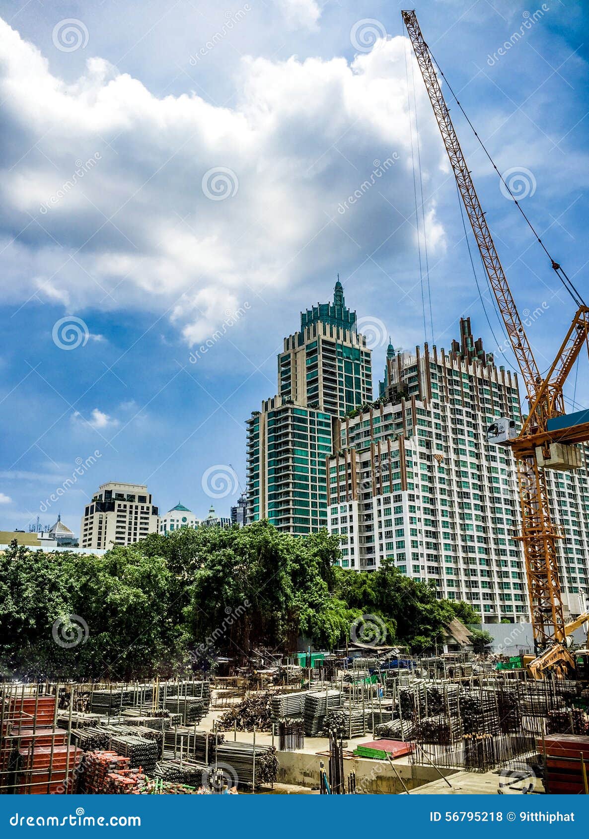 A construction site stock photo. Image of exterior, europe - 56795218