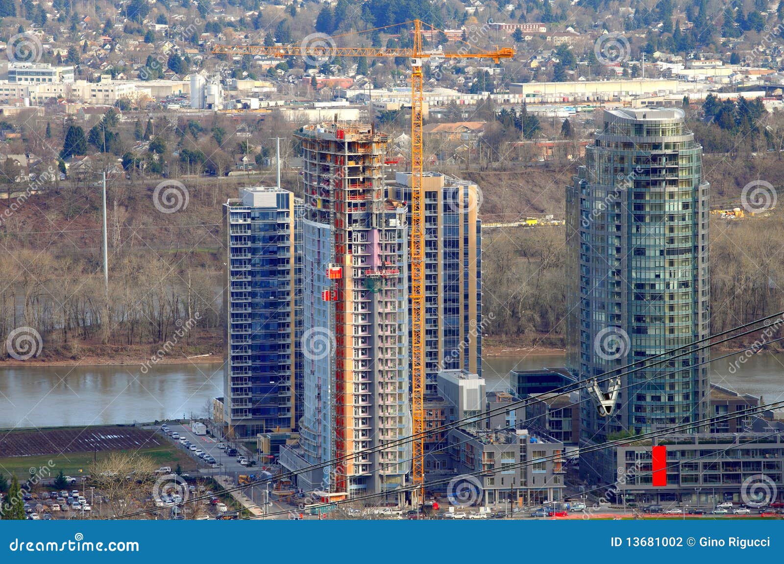 Construction Site New Development. Stock Photo - Image of portland ...