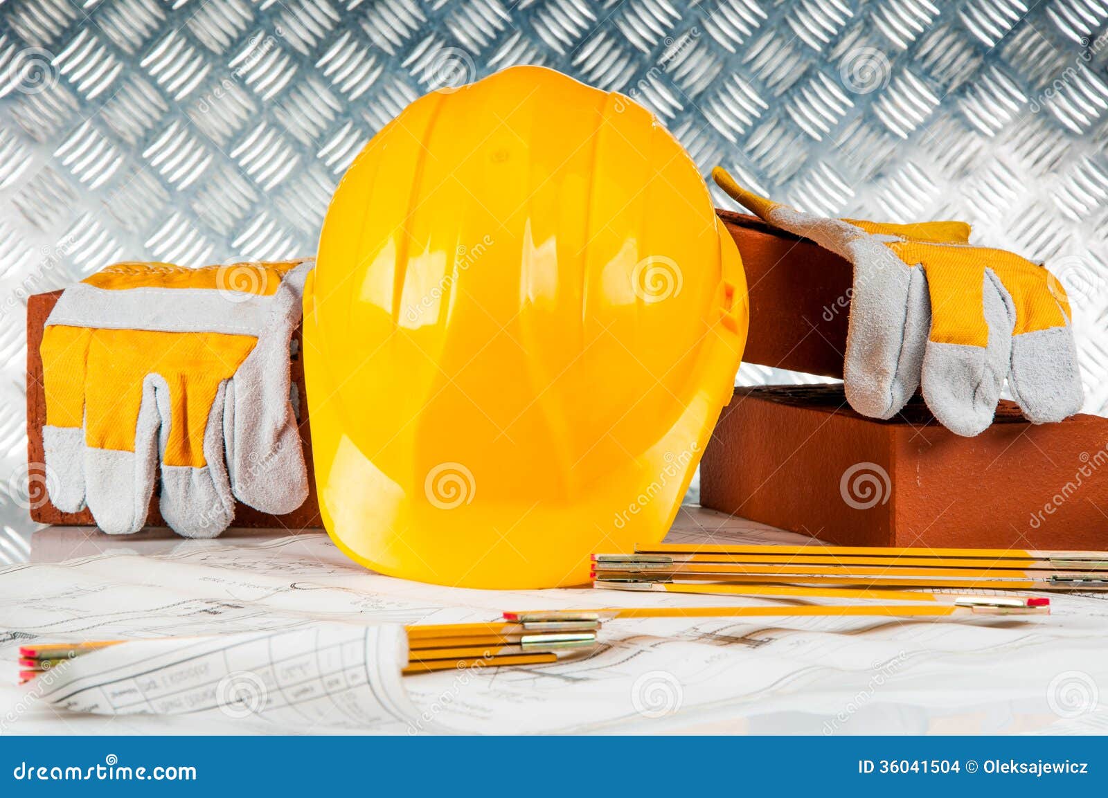 Construction Site Objects, Professional Building Stuff Stock Photo ...