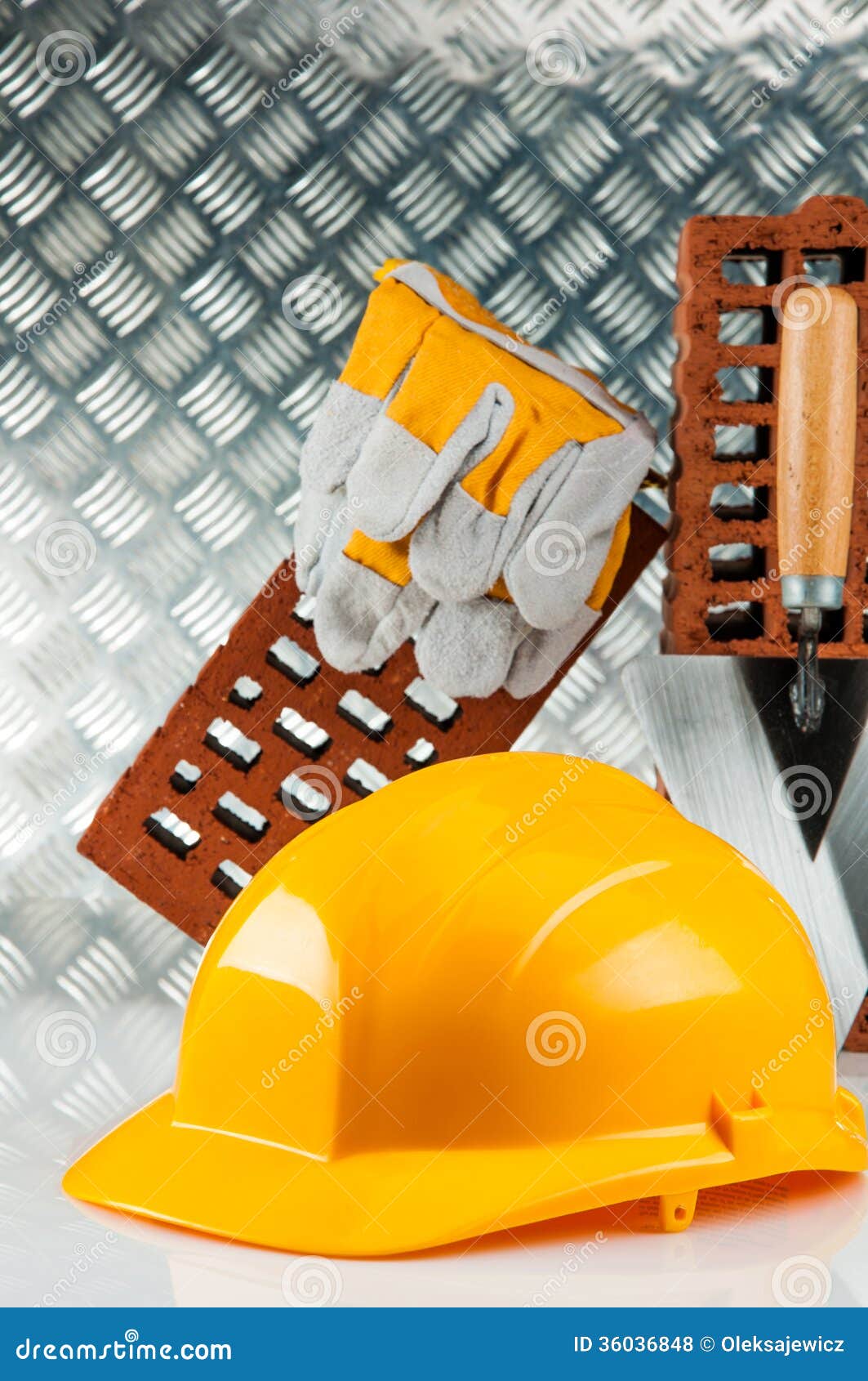 Construction site objects stock photo. Image of architecture - 36036848