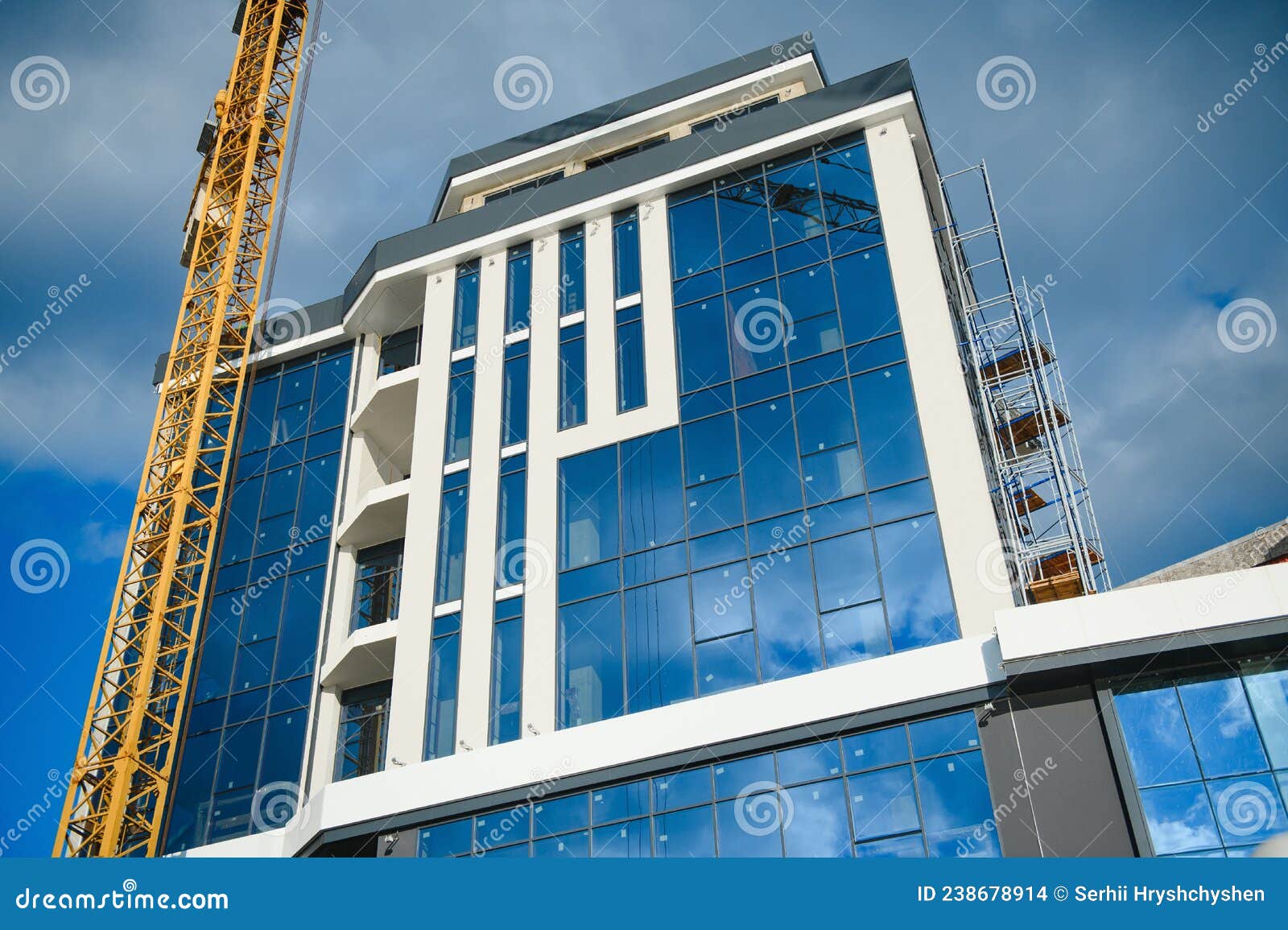 Construction Site during the Construction of an Office Building or ...