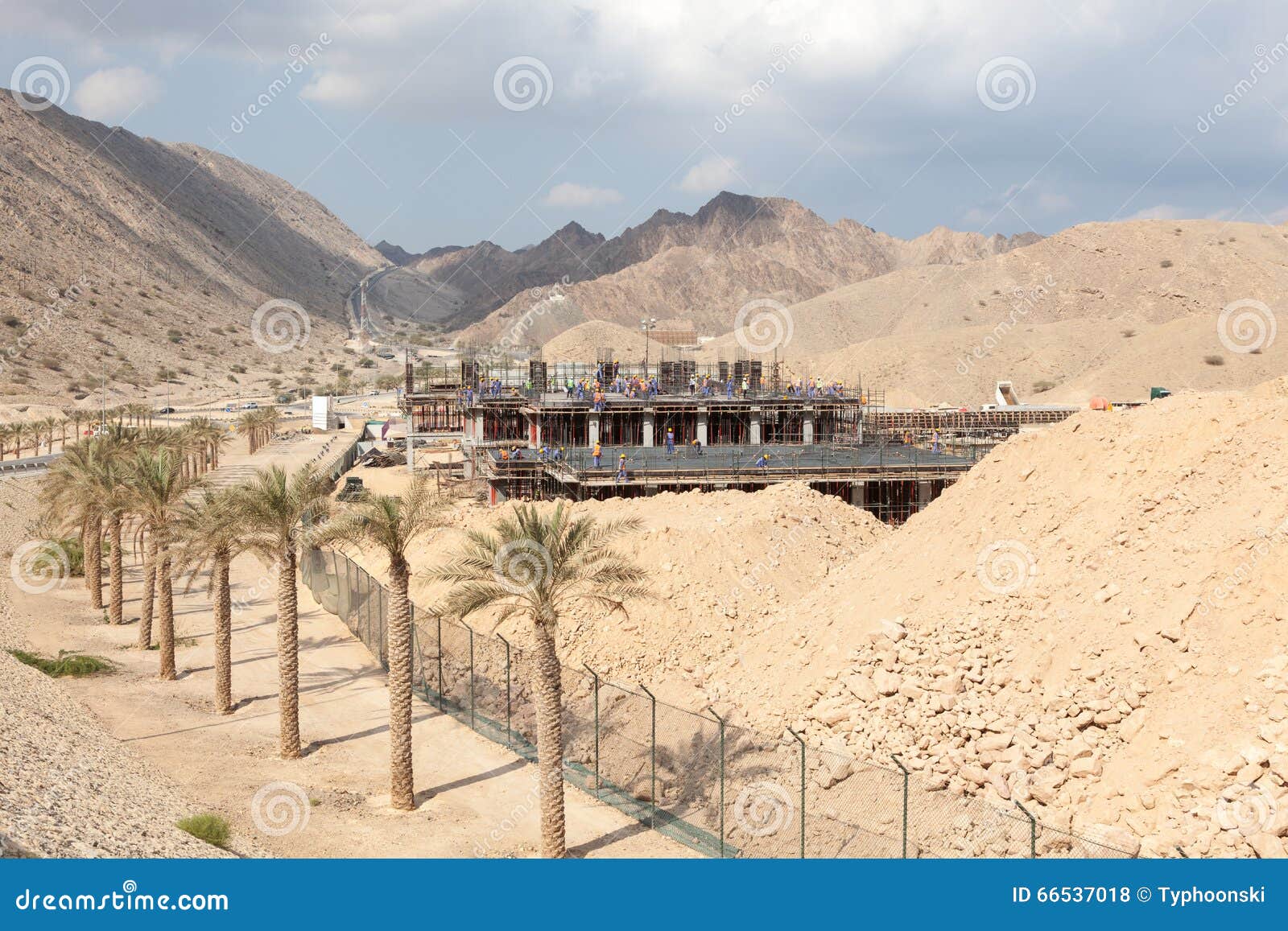 Construction site in Oman stock photo. Image of construction - 66537018
