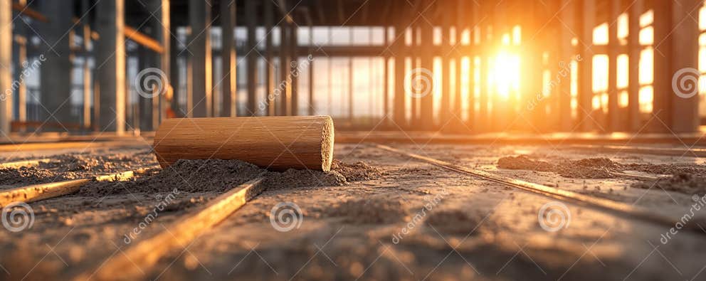 Construction Site with Plastering in Progress, Skilled Craftsmanship ...