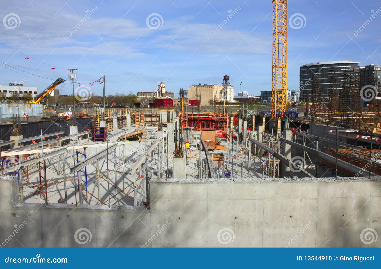 Construction Site, Portland or. Stock Photo - Image of area, expansion ...