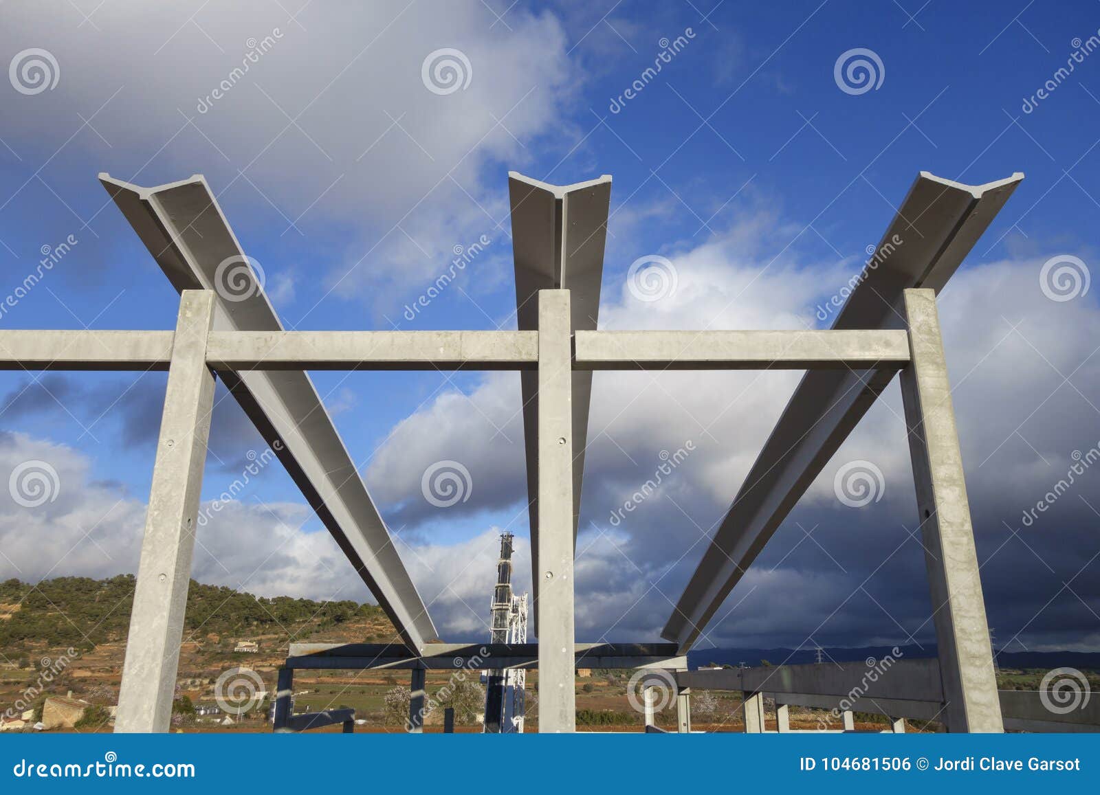 Precast Structure in Construction Stock Photo - Image of mainstay ...