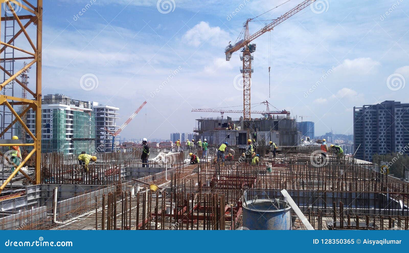 Construction Site on Progress during Daytime. Editorial Image - Image ...