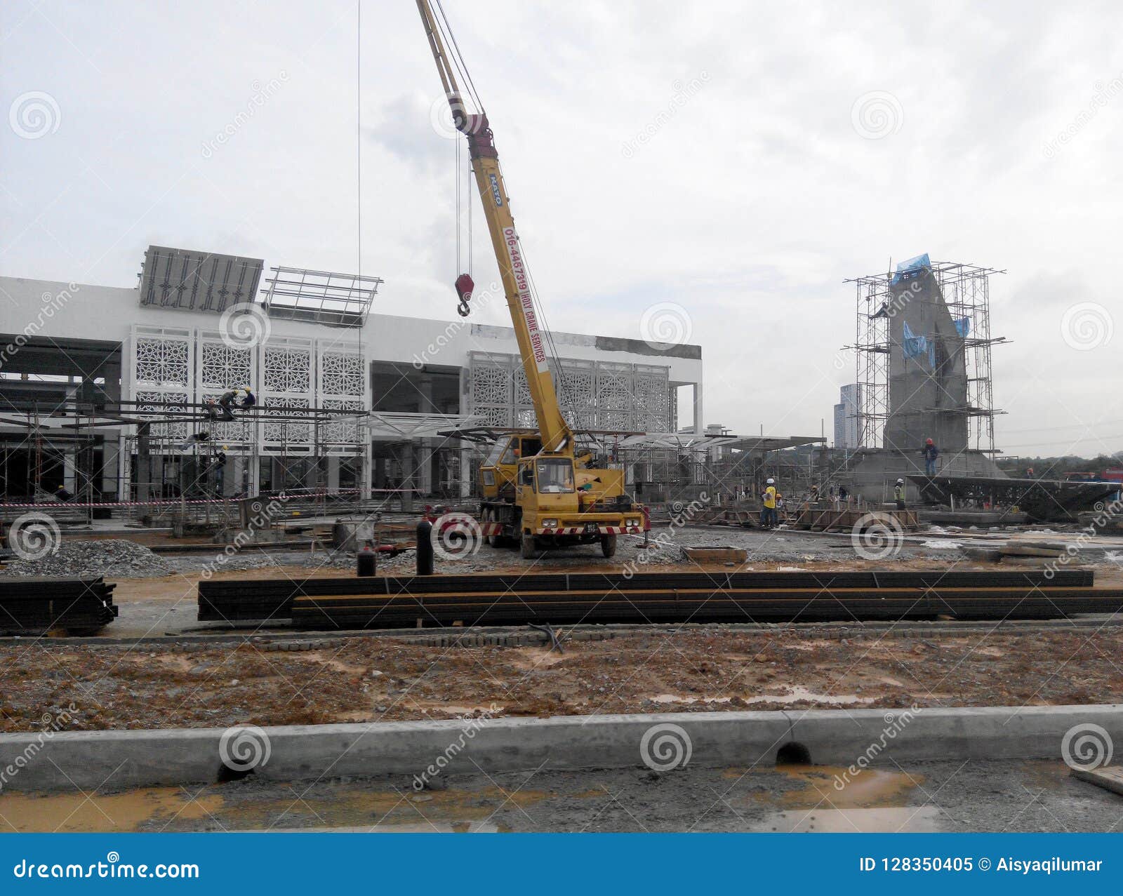 Construction Site on Progress during Daytime. Editorial Image - Image ...