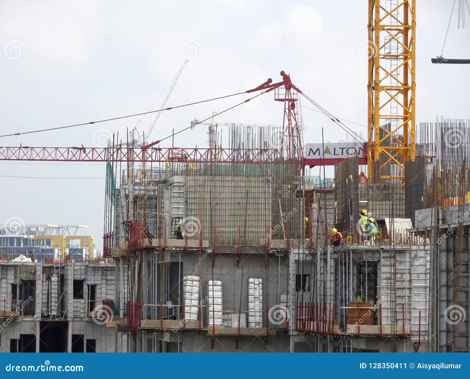 Construction Site on Progress during Daytime. Editorial Photo - Image ...