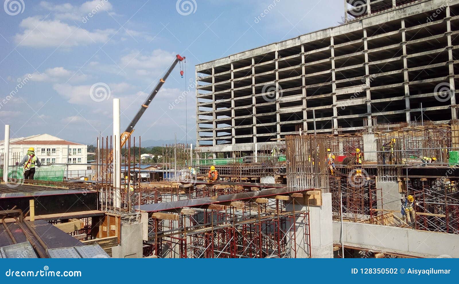 Construction Site on Progress during Daytime. Editorial Photography ...