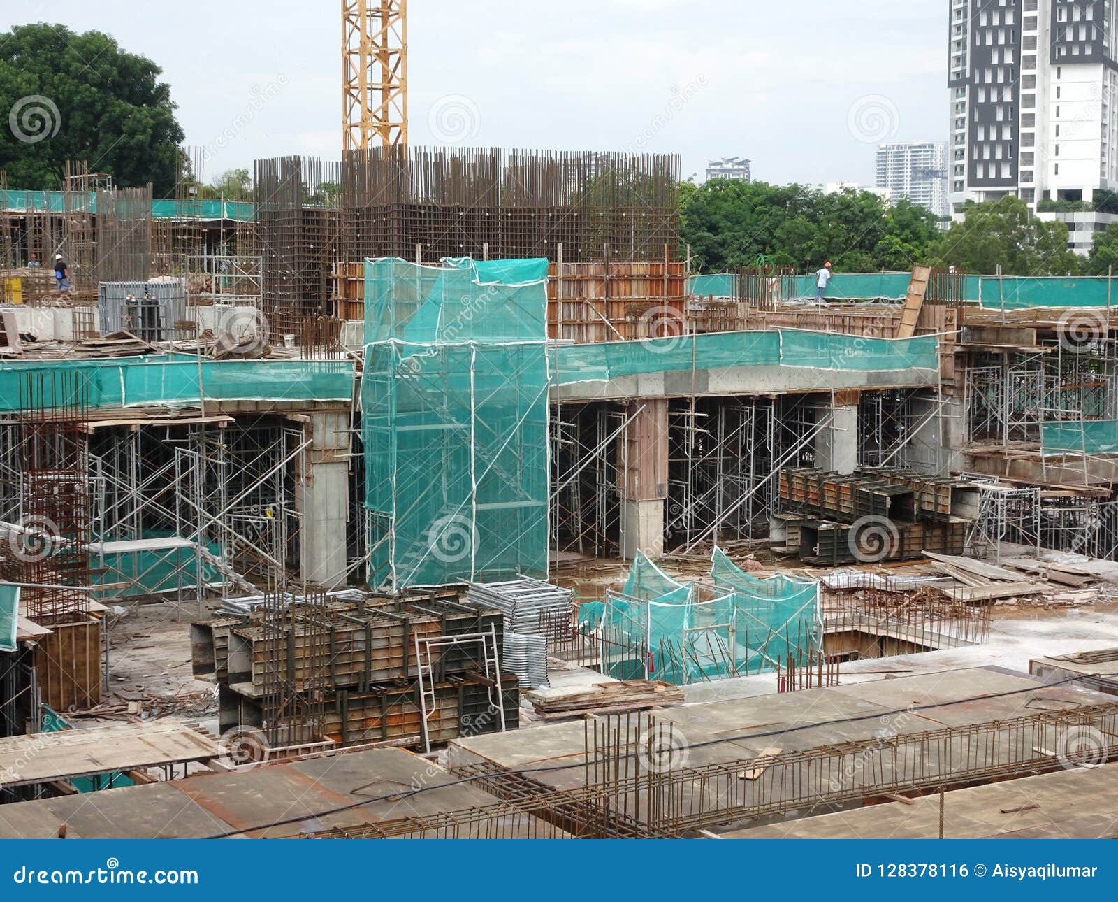 Construction Site on Progress during Daytime. Editorial Photo - Image ...