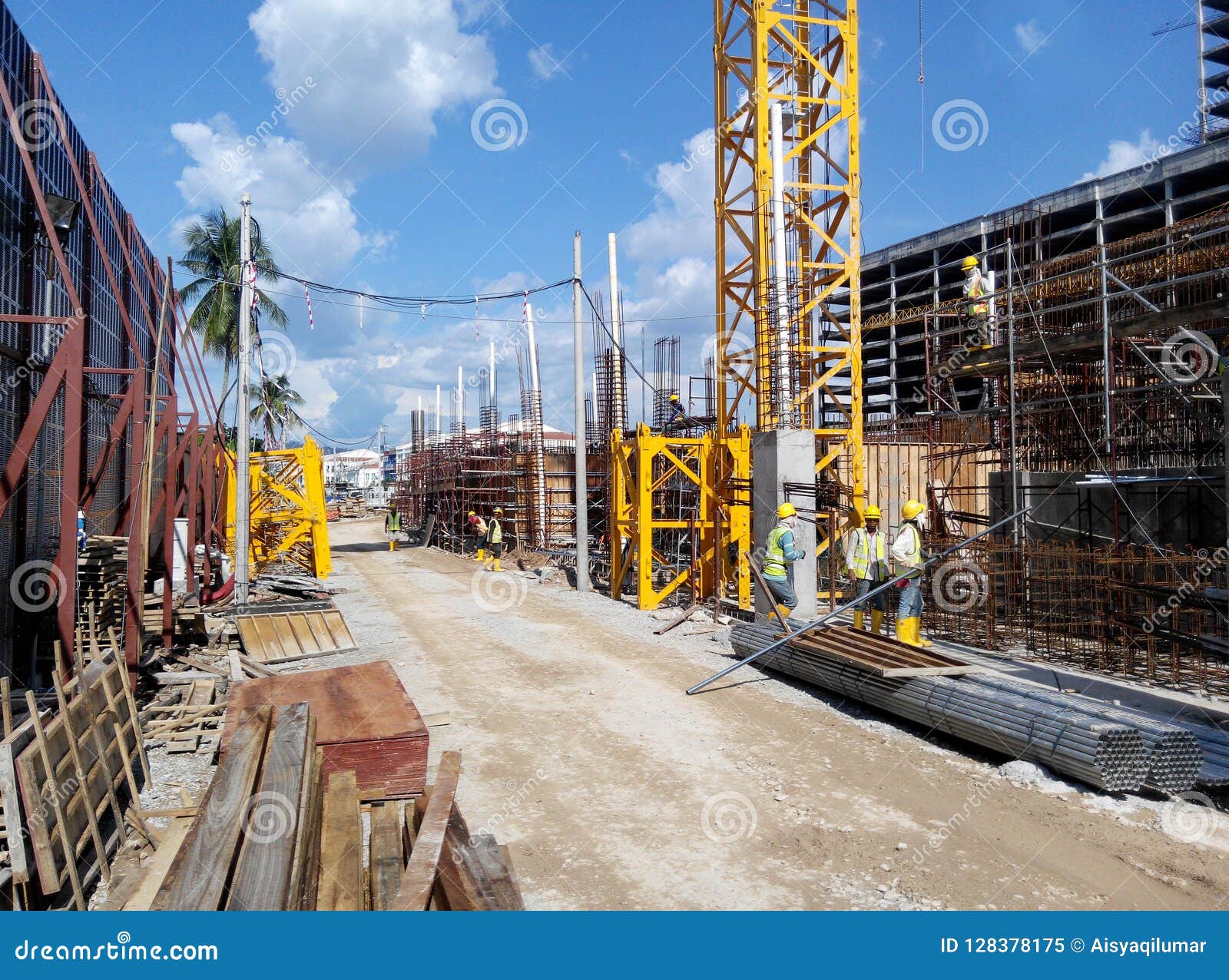 Construction Site on Progress during Daytime. Editorial Image - Image ...