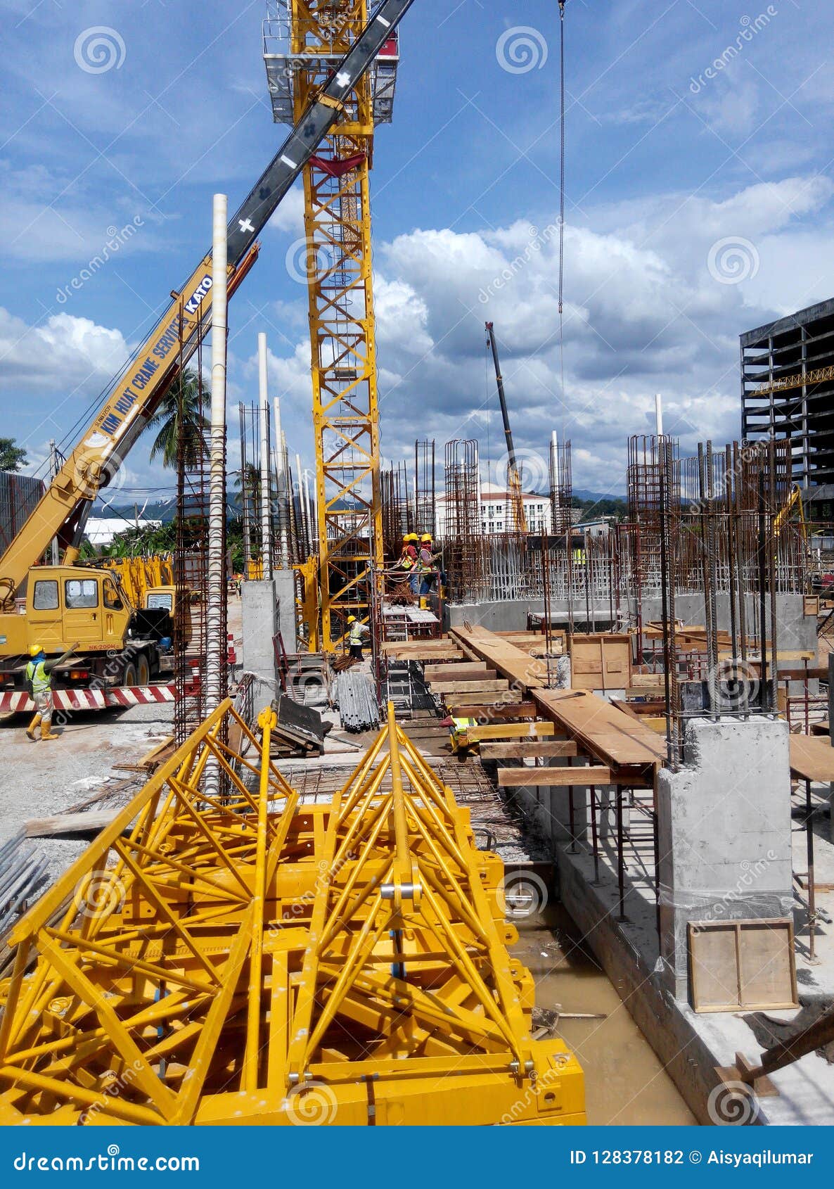 Construction Site on Progress during Daytime. Editorial Photography ...