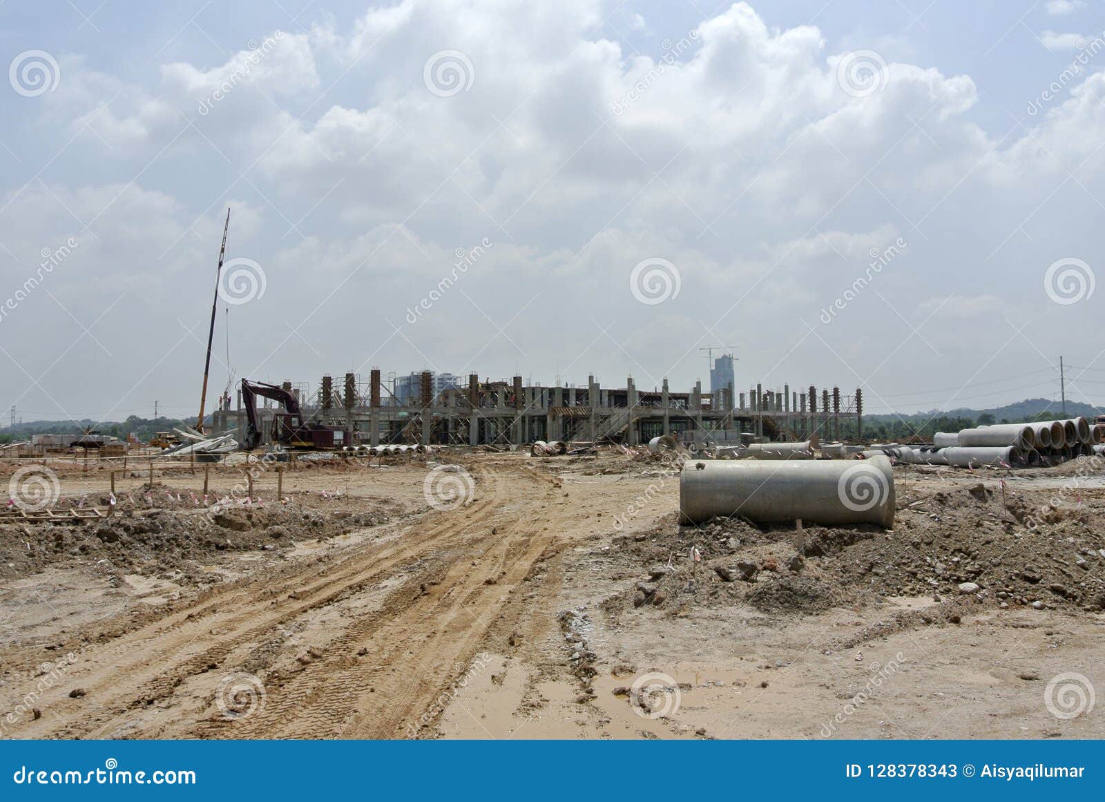 Construction Site on Progress during Daytime. Editorial Stock Photo ...