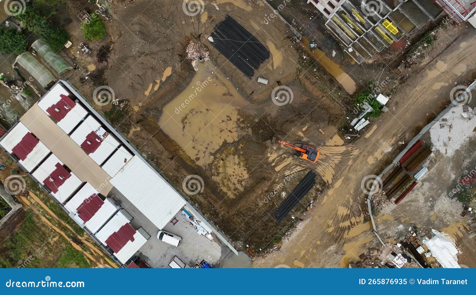 Construction Site in a Residential Building at the Final Stage of ...