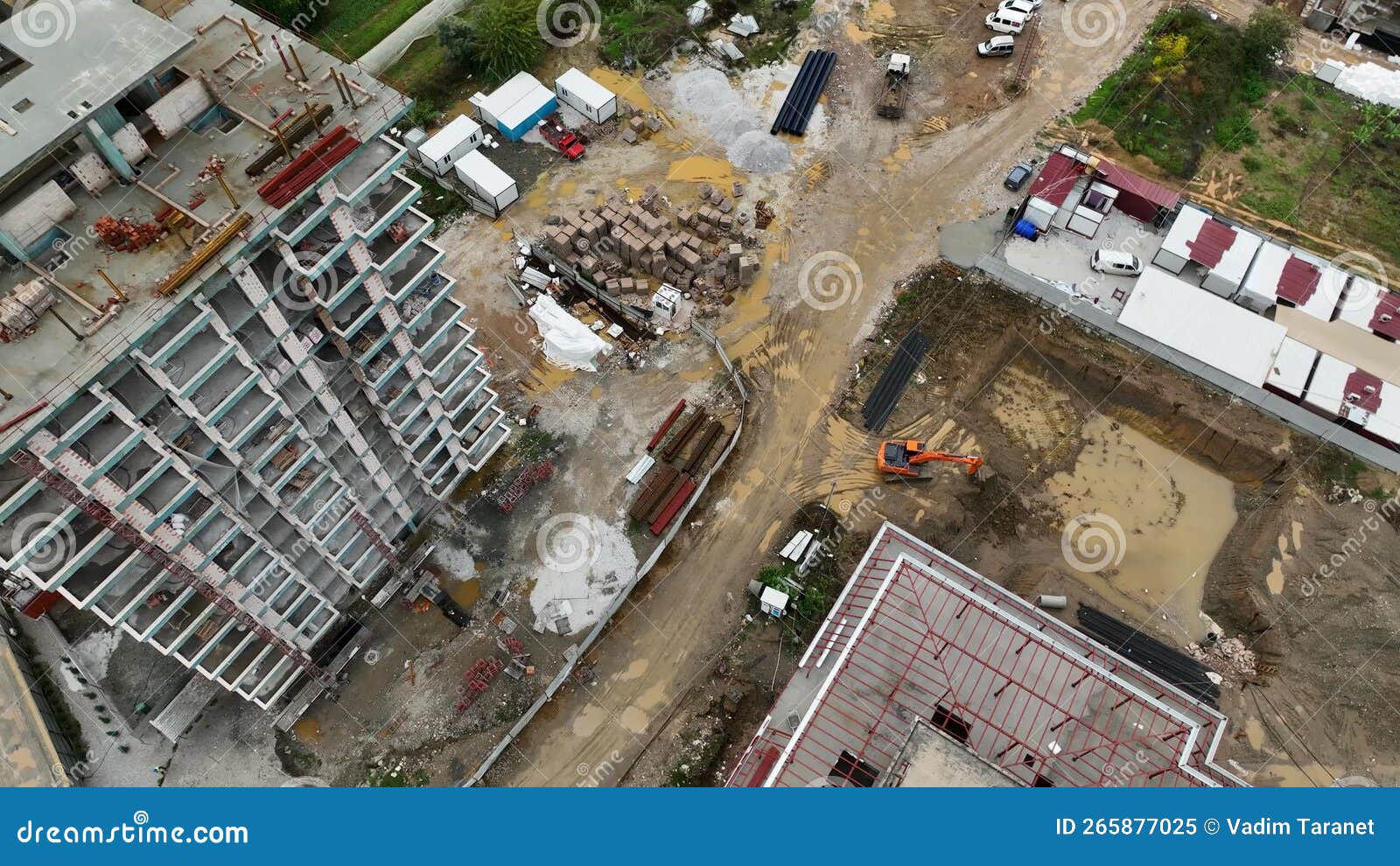 Construction Site in a Residential Building at the Final Stage of ...