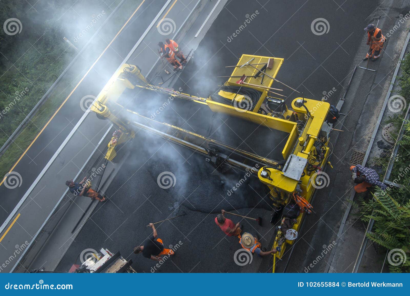 Construction site roadwork editorial stock image. Image of making ...