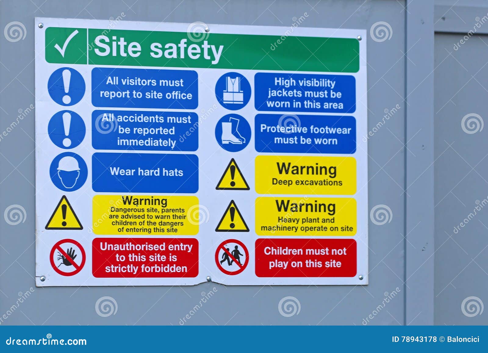 Construction Site Safety stock photo. Image of europe - 78943178