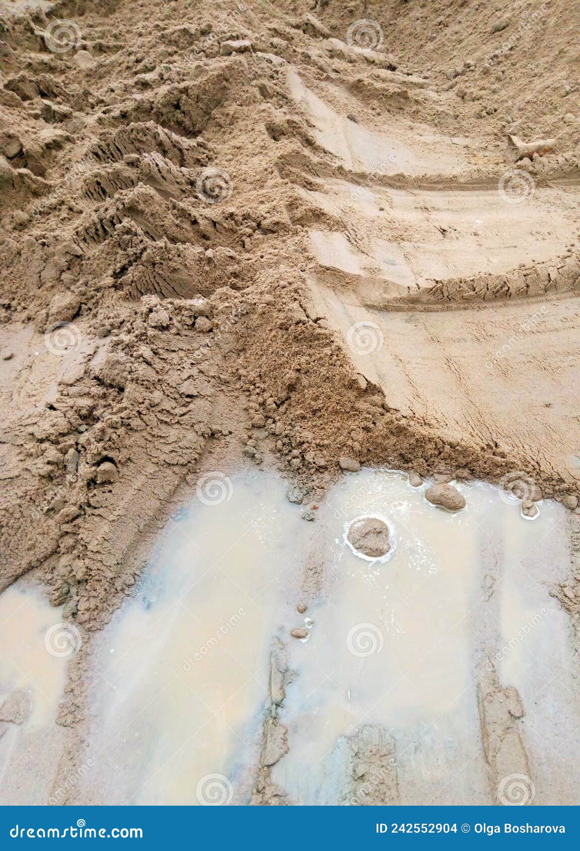 Construction Site with Sand Stock Photo - Image of ground, industry ...