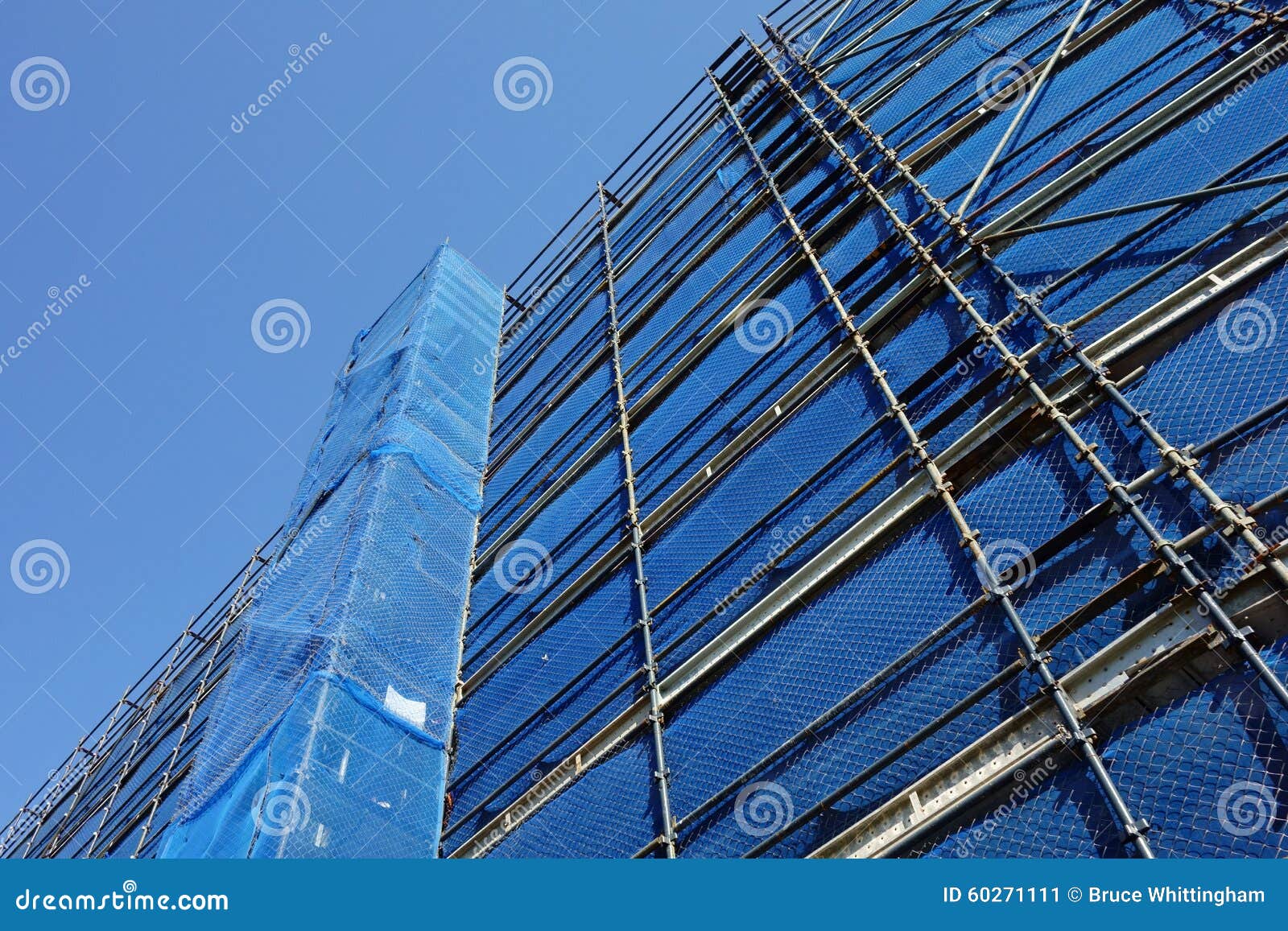 Construction Site Scaffolding Stock Image - Image of site, construction ...