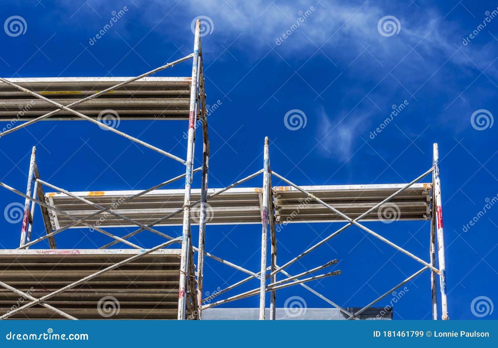 Construction Scaffholding for the Building Industry Stock Image - Image ...