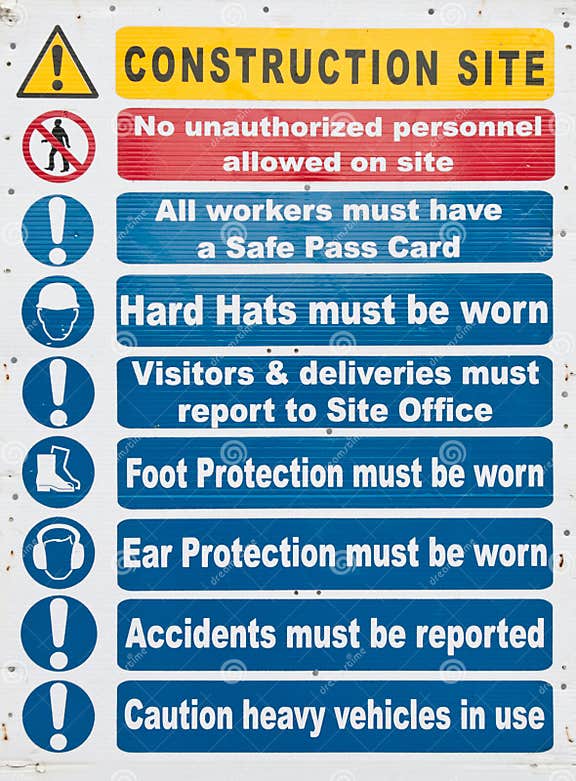 Construction site sign stock image. Image of builder - 24269227